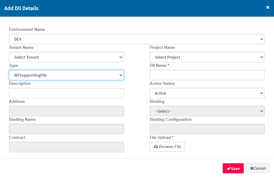 What is DLL management and how to insert the binary links? | Robility Docs